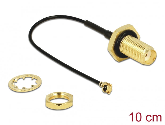 Delock 88965 Antenna Cable Sma Jack Bulkhead To I-Pex Inc., Mhf® I Plu ...