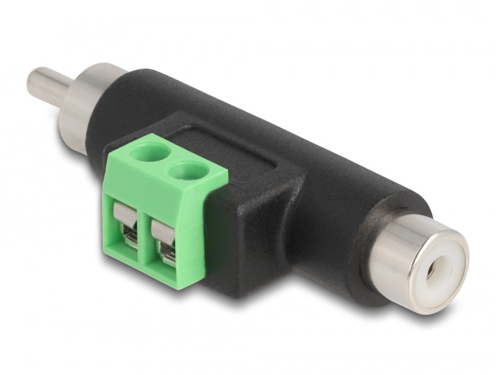 Delock 66056 Rca Male And Rca Female To 2 Pin Terminal Block Adapter ...