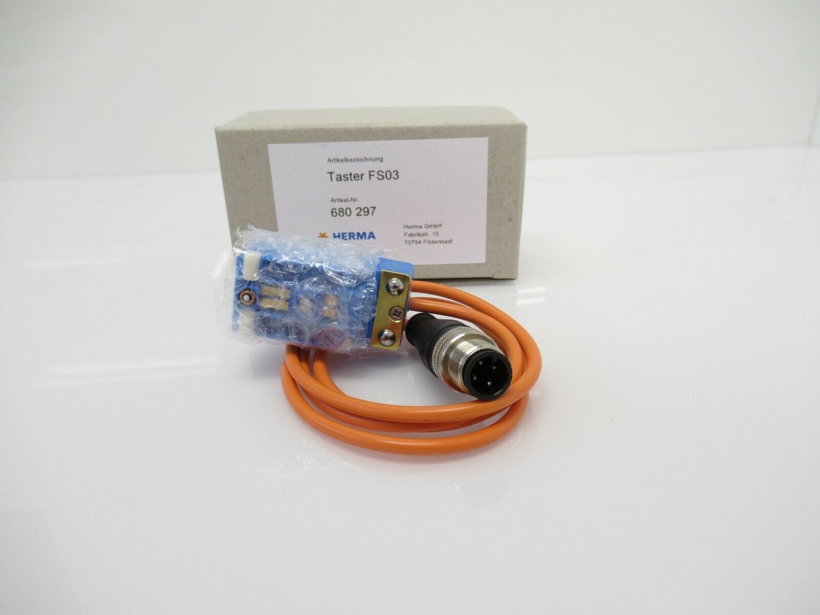 Herma 680297 Label Sensor FS03, 4-Pin, 2.5 Foot Cable ...