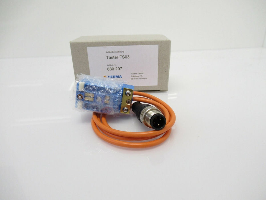 Herma 680297 Label Sensor FS03, 4-Pin, 2.5 Foot Cable ...