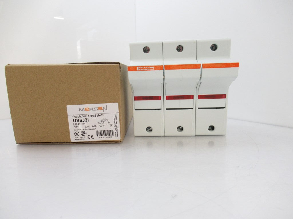 Mersen US6J3I M211381 Ultra-Safe Fuse Holder 60 A 3-Pole 600 V Class J ...