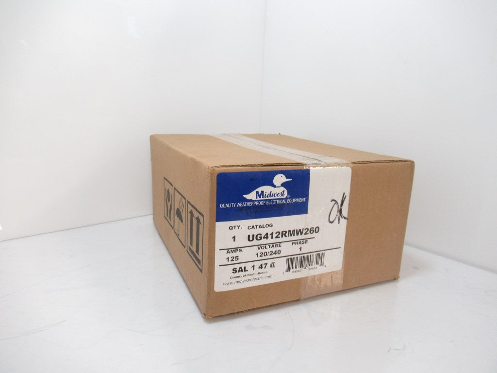 Midwest UG412RMW260 Weatherproof Disconnect Panel 2 Pole 60A ...
