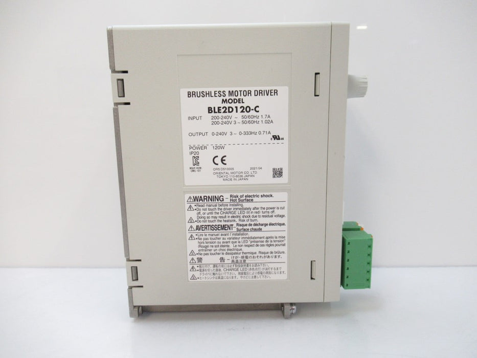 Oriental Motor BLE2D120-C Brushless DC Motor Driver ...