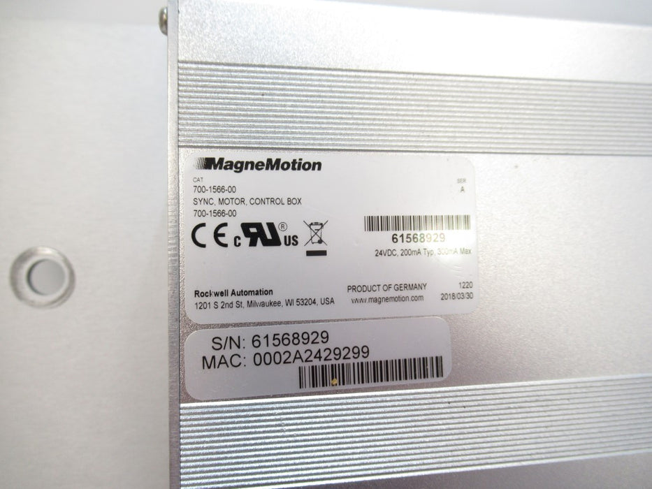 700-1566-00 MagneMotion, Sync, Motor, Control BoxENet Switches 24V DC