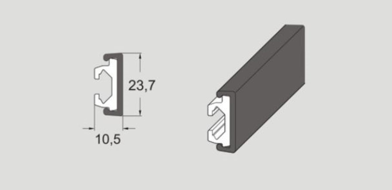 FlexLink XLRT3X23E Guide Rail Cover, 10 FT Length ...