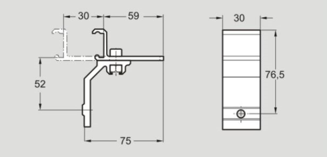 FlexLink XLRA16X30X52 Aluminium Adjustable Guide Rail Bracket ...