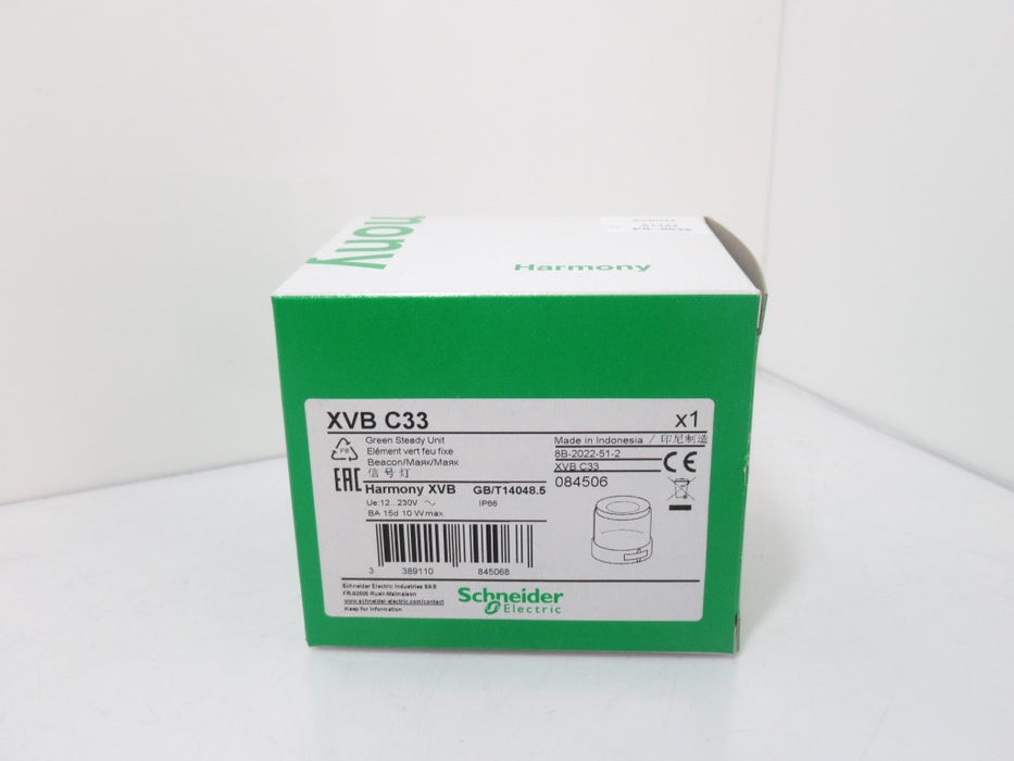 XVBC33 Schneider Electric Harmony Stack Light Green 70mm ...