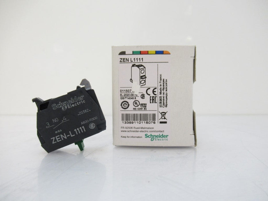 Schneider Electric ZENL1111 Single Contact Block, Sold By Unit ...