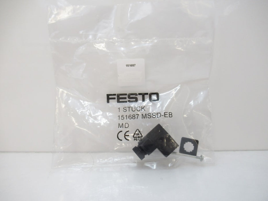 Festo 151687 MSSD-EB Plug Socket For Solenoid Coils And Valves ...