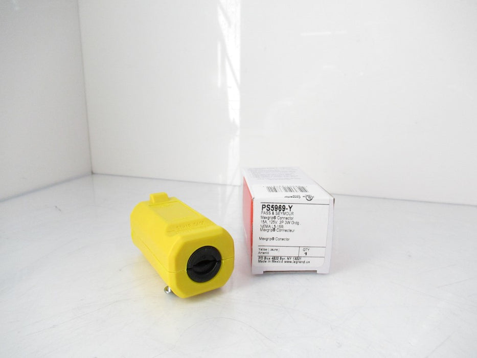Legrand Pass & Seymour PS5969-Y Straight Blade Connector, 125V ...