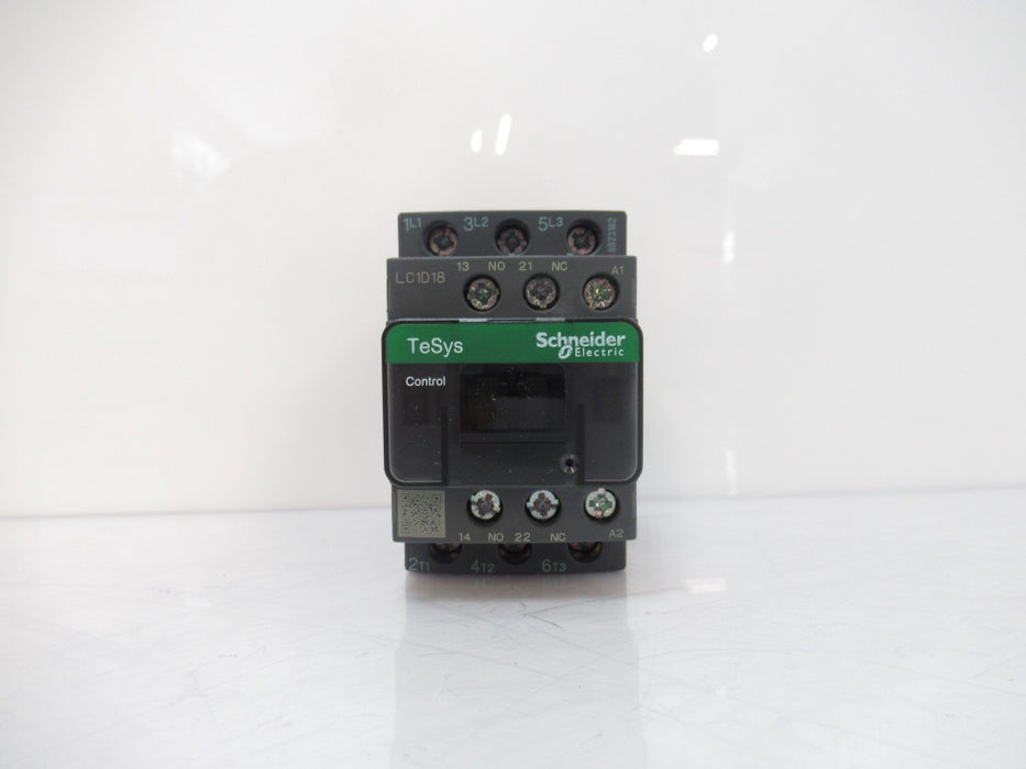 Schneider Electric LC1D18G7 TeSys Deca IEC Contactor, Nonreversing, 3 ...