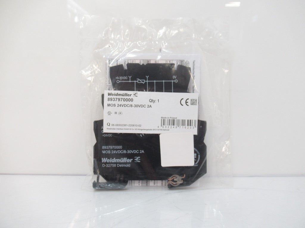 Weidmüller 8937970000 Solid-State Relay MOS 24VDC/8-30VDC 2A ...