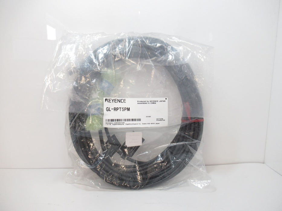 Keyence GL-RPT5PM Cable Set Transmitter/Receiver, 12-Pin Male, 24V, 5M ...