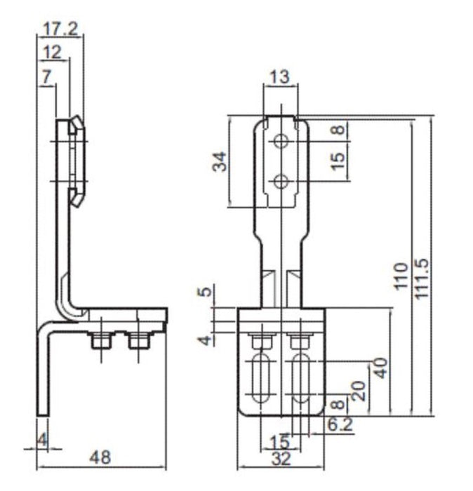Keyence GL-RB02 Light Curtain Mounting Bracket, Adjusting, Iron ...