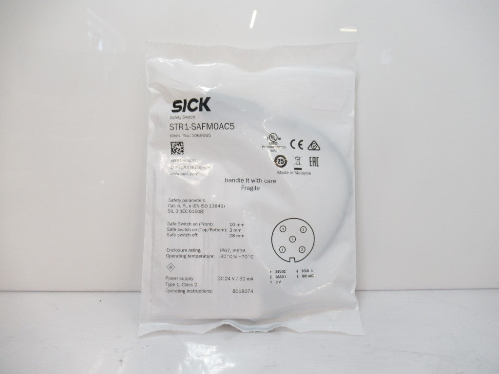 Sick STR1-SAFMOAC5 STR1-XAF Non-Contact Safety Switches ...