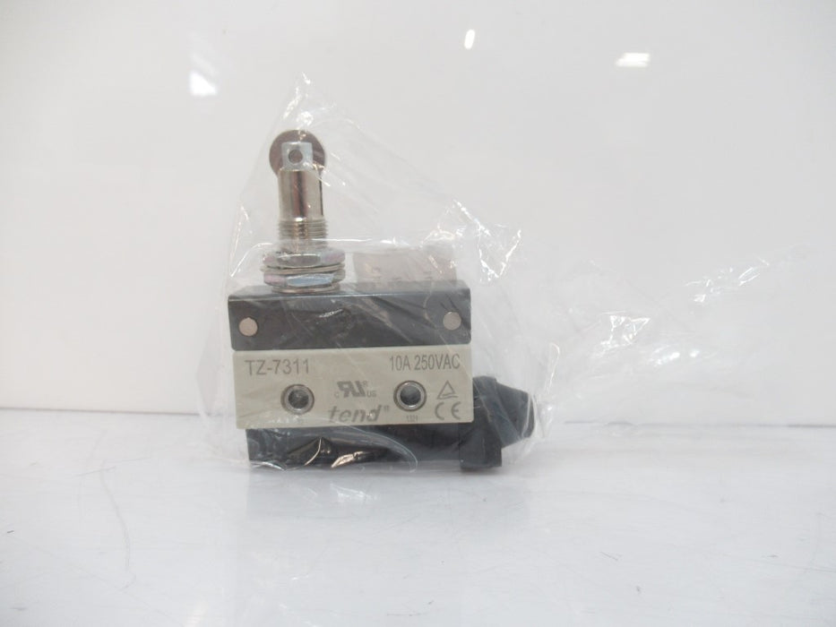 TEND TZ-7311 Horizontal Limit Switch, Panel Mount Roller Plunger - industrialautomationparts.com
