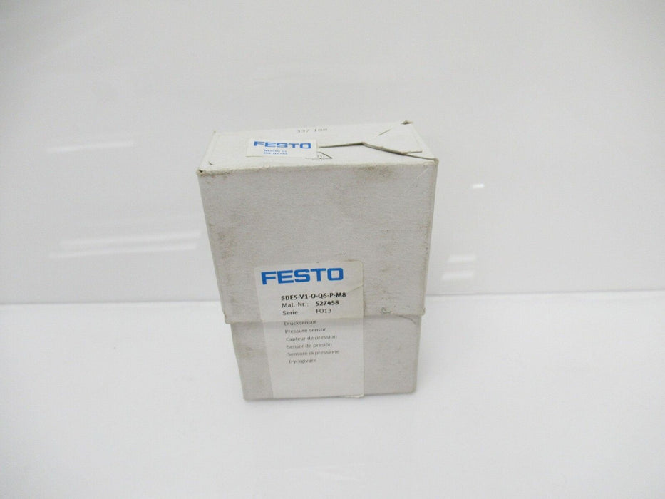 Festo 527458 SDE5-V1-0-Q6-P-M8 Pressure Sensor ...