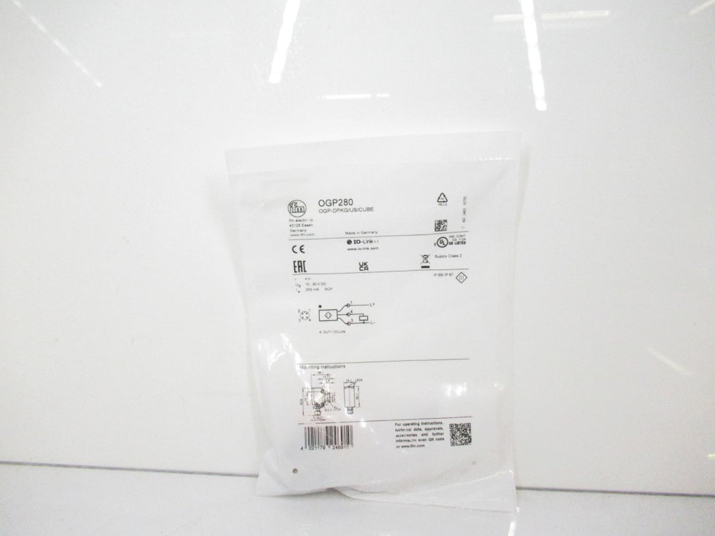 Ifm Electronic OGP280 OGP-DPKG/US/CUBE Retro-Reflective Sensor ...