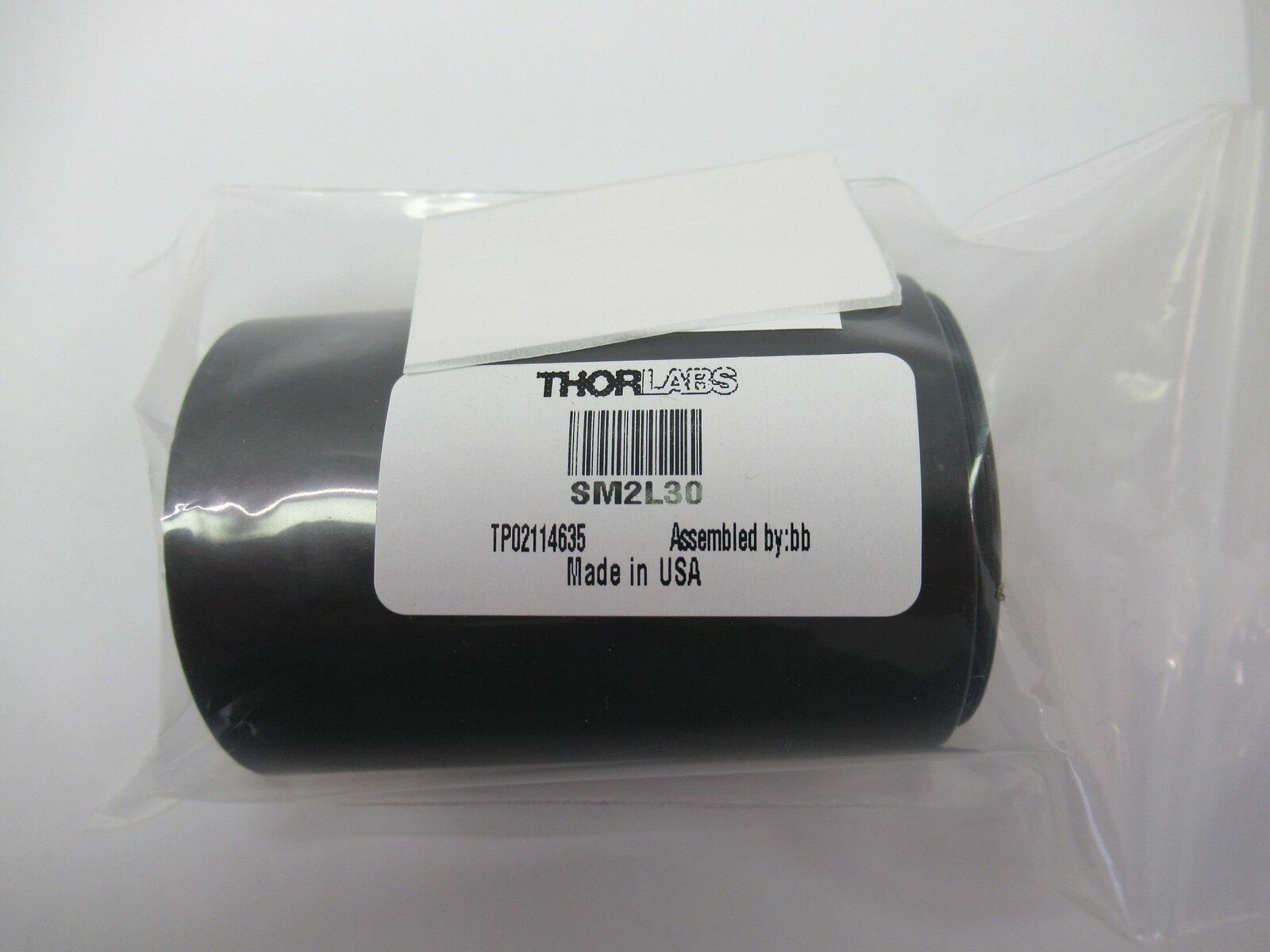 Thorlabs SM2L30 Lens Tube 3" Thread Depth One Retaining Ring Included ...