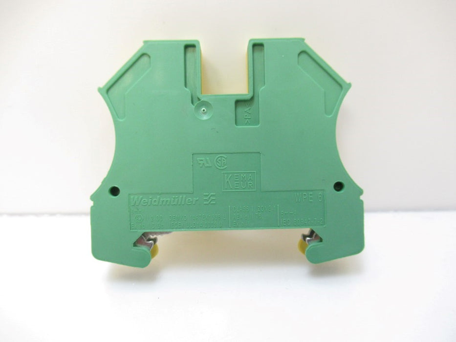Weidmuller 1010200000 WPE6 Terminal Block Ground, 6 mm, AWG 20 To 8 ...