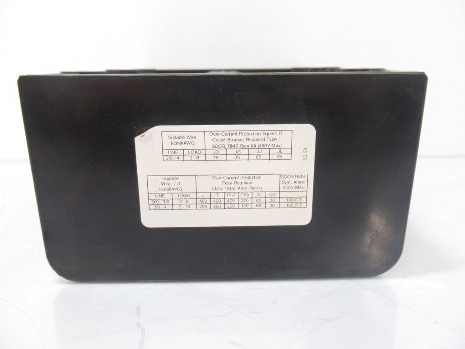 Square D 9080LBA365112 Power Distribution Block 3 Pole 1 Line 12 Load ...