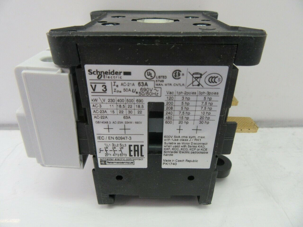 Schneider Electric VCCF3 TeSys Emergency Stop Switch Disconnector ...