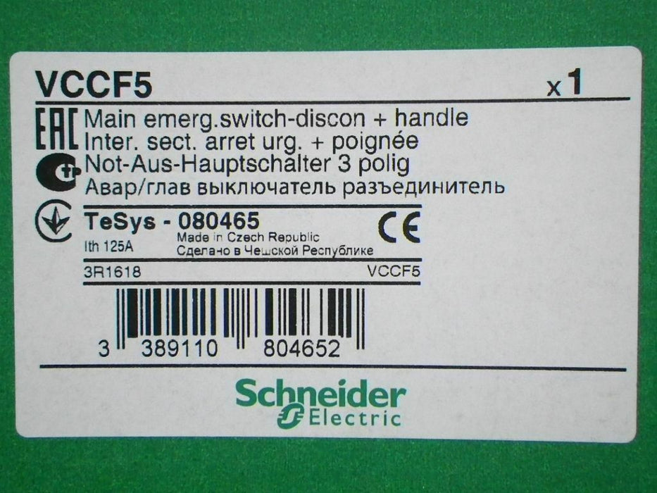 Schneider Electric VCCF5 TeSys Emergency Stop Switch Disconnector 3-Po ...