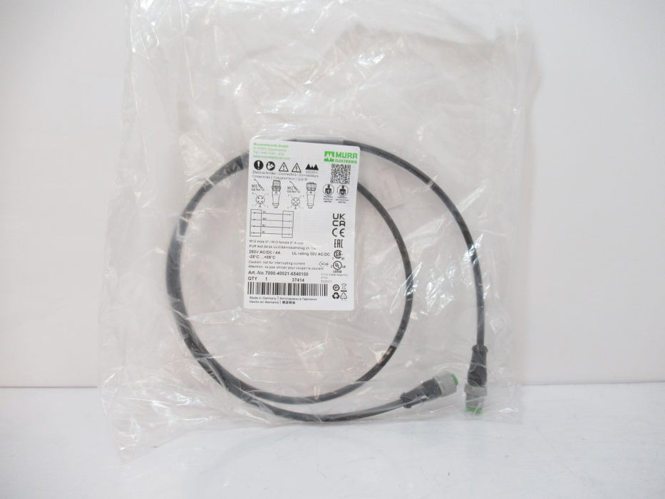 Murrelektronik 7000-40021-6540100 Cordset Cables, PUR, M12, 1 Meter ...