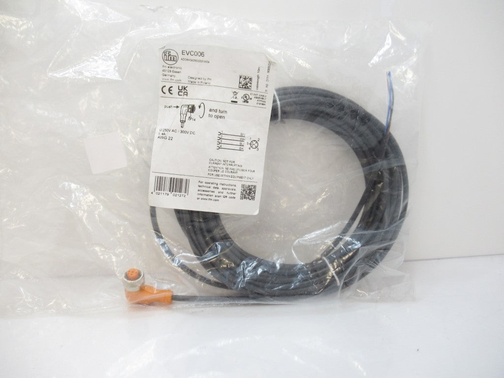 Ifm Electronic EVC006 ADOAH040MSS0010H04 Connecting Cable With Socket ...