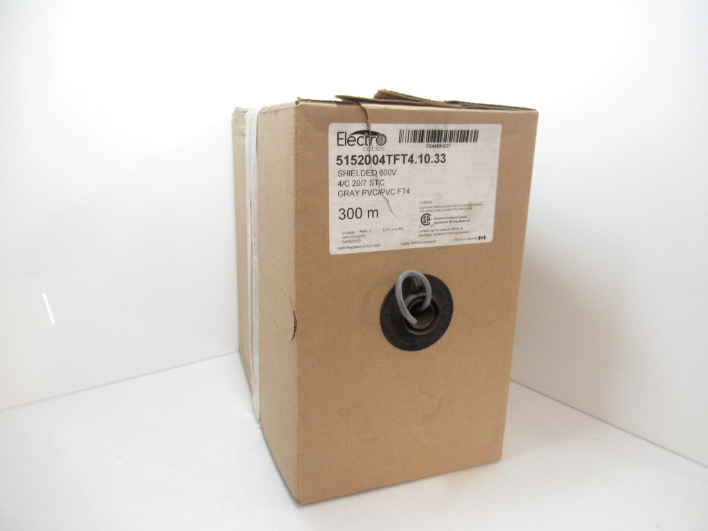5152004TFT41033 Electro Cables 20 AWG 4 Conductor Shielded, 300 Meters ...