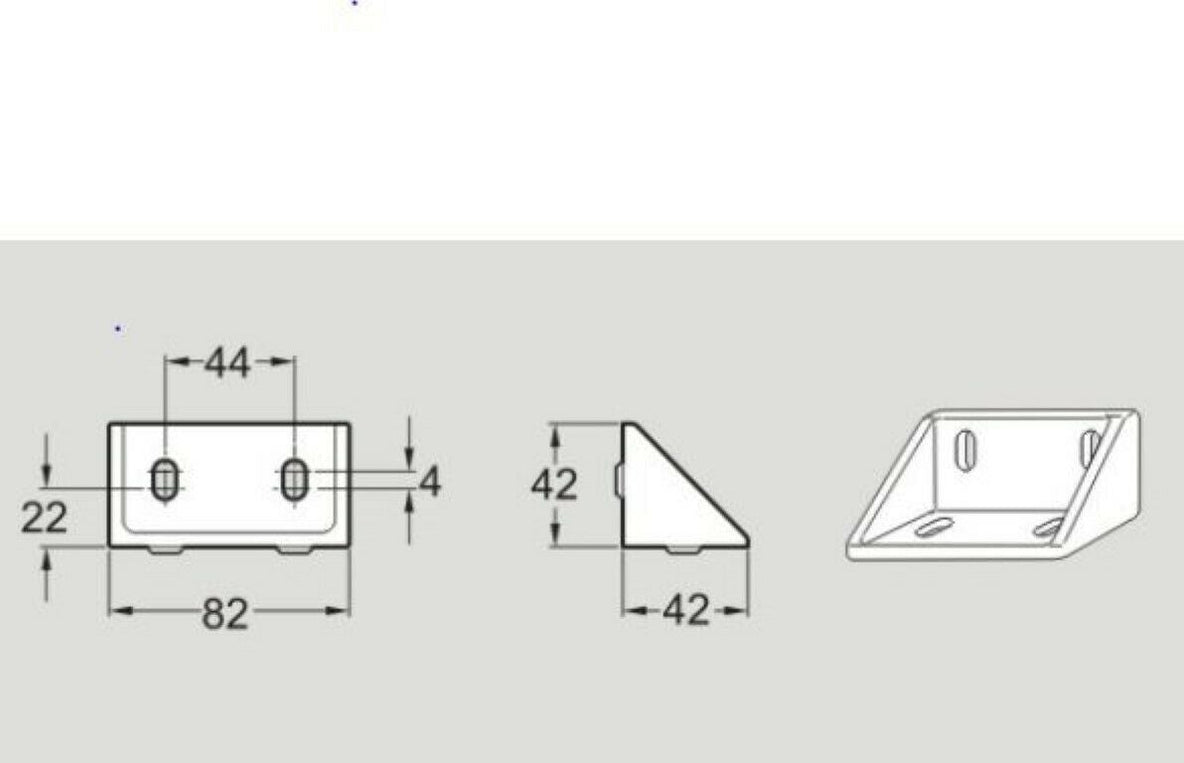 Flexlink XCFA88B Angle Bracket - industrialautomationparts.com