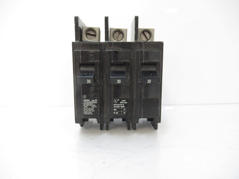 BQ3B030 Siemens Type BQ Low Voltage Molded Case Circuit Breaker 30 Amp ...