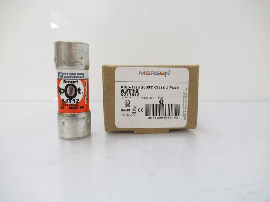 AJT12 Mersen Ferraz Shawmut Fuse Amp-Trap, Class J, 12 A, 600V AC ...