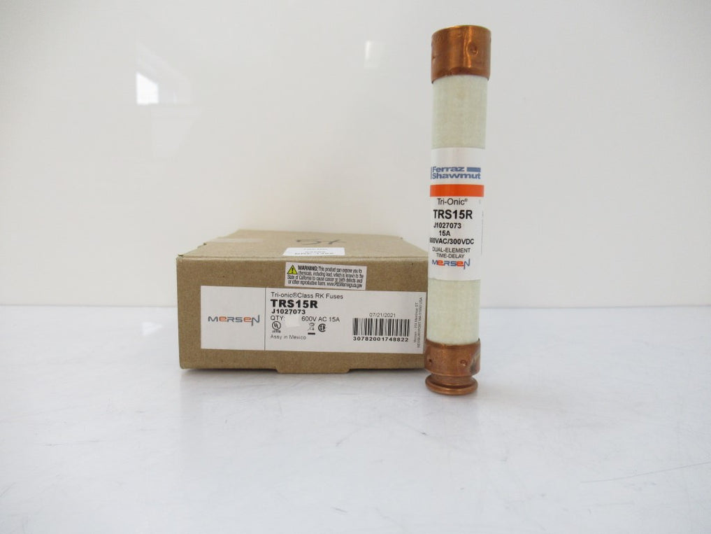 TRS15R Mersen Ferraz Shawmut Fuse 15 A, Class RK5, Time-Delay, 600V AC ...