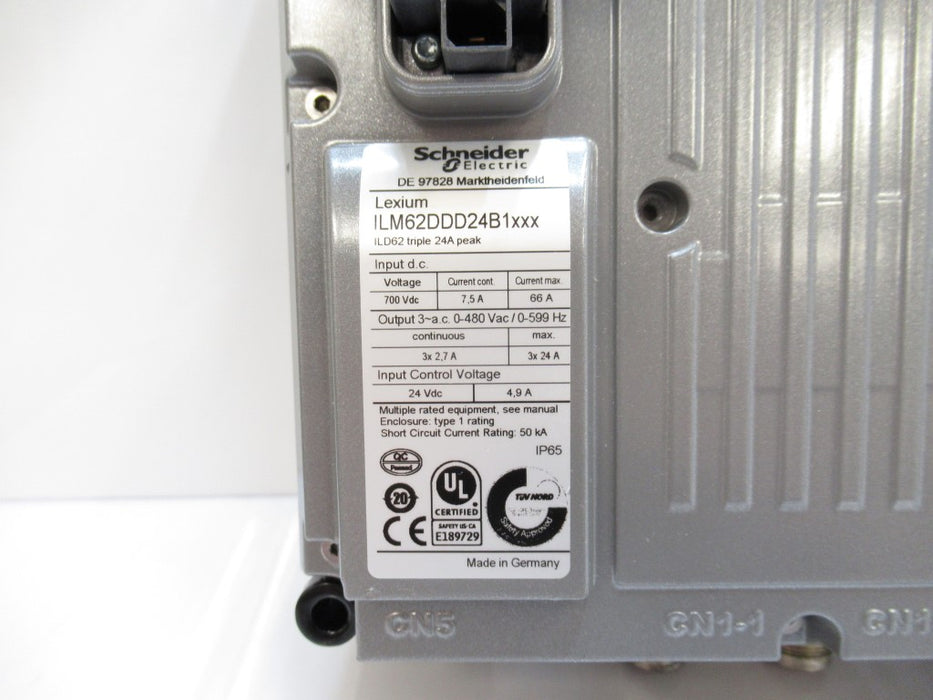 ILM62DDD24B1000 Schneider ILD Detached Triple Servo Drive, 2.7A, IP 65 ...