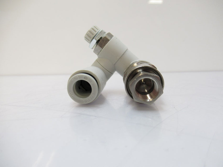 ASP430F-02-08S SMC ASP, Speed Controller With Pilot Check Valve - industrialautomationparts.com