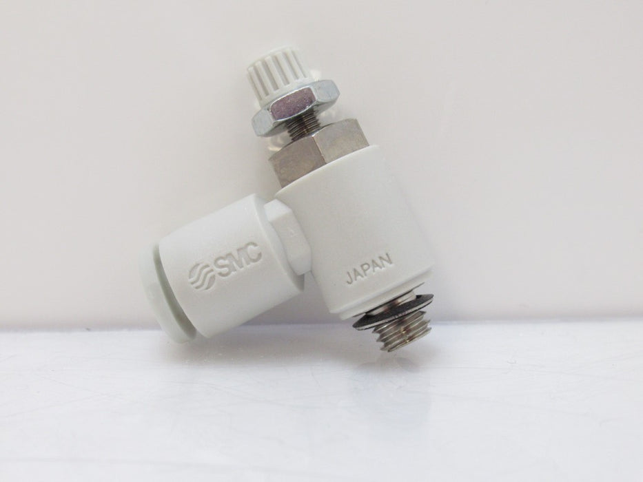 AS1201F-M5-04 SMC Speed Controller, One-Touch Fitting, Elbow - industrialautomationparts.com