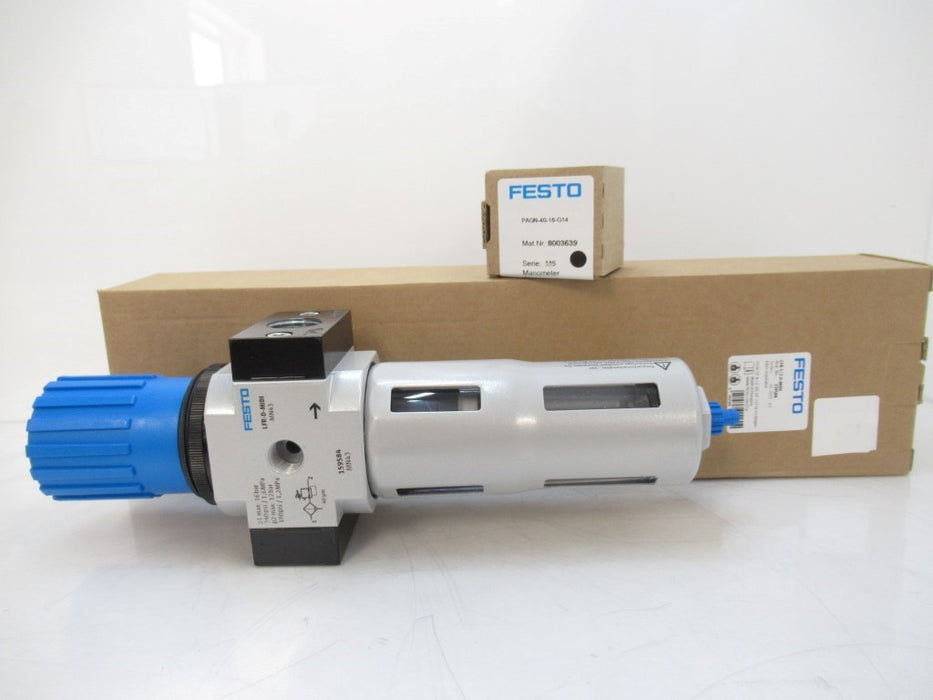 159584 LFR-1/2-D-MIDI Festo, Filter Regulator D Series With Pressure G ...
