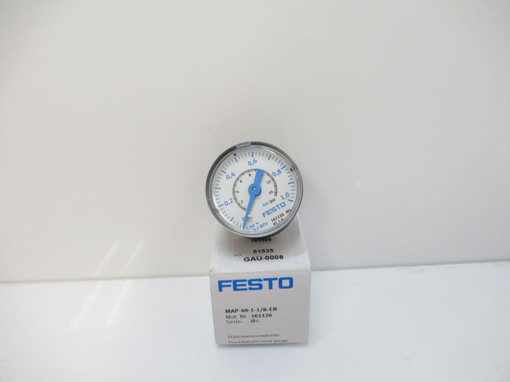161126 MAP-40-1-1/8-EN Festo Precision Pressure Gauge - Industrial ...