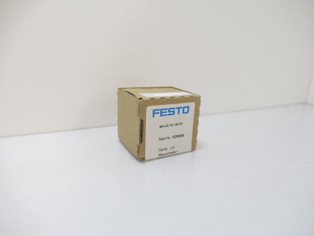 529046 MA-40-16-1/8-EN Festo Pressure Gauge - industrialautomationparts.com