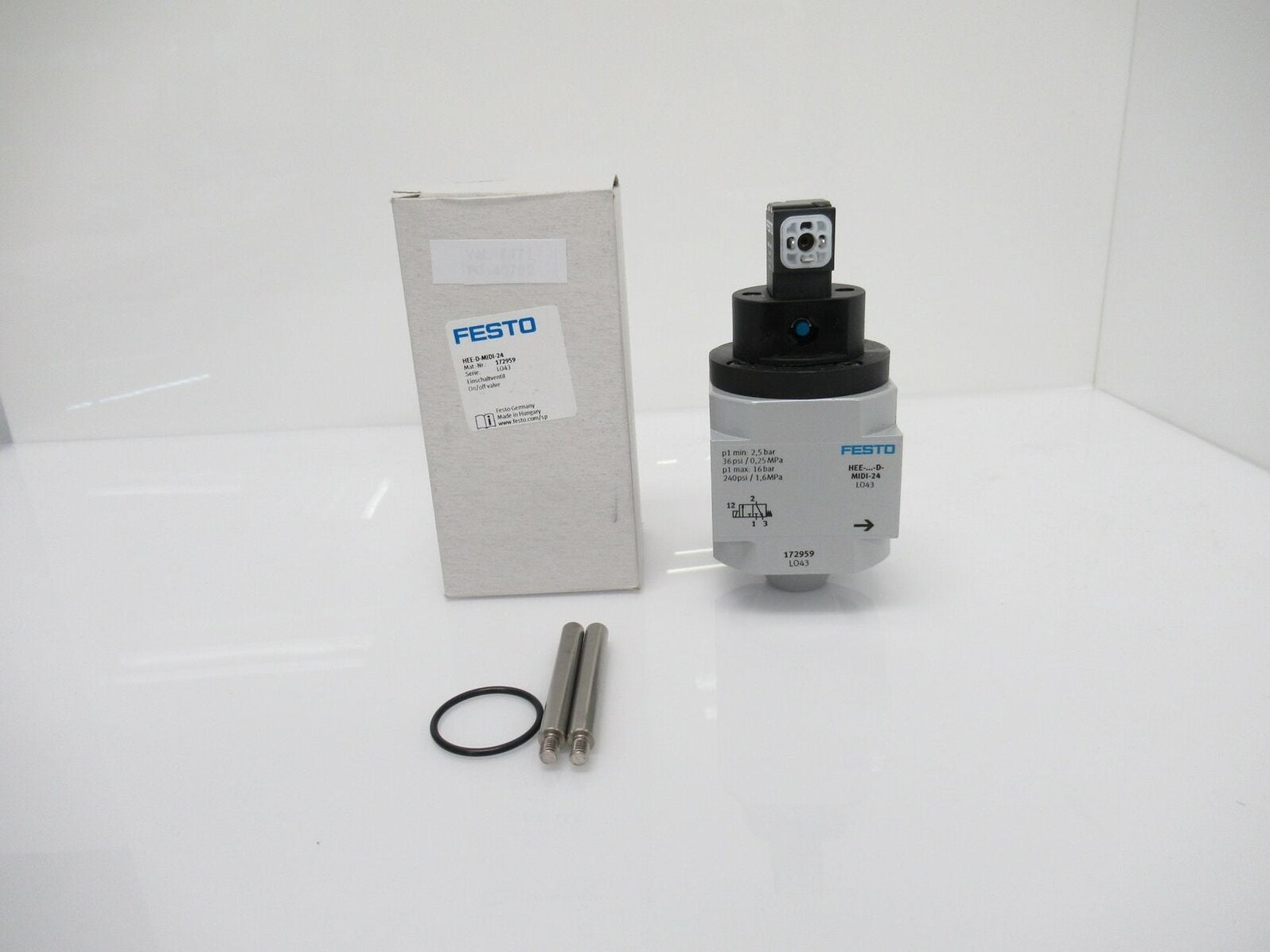 HEE-D-MIDI-24 Festo On-Off/Soft-Start Valves, D Series ...