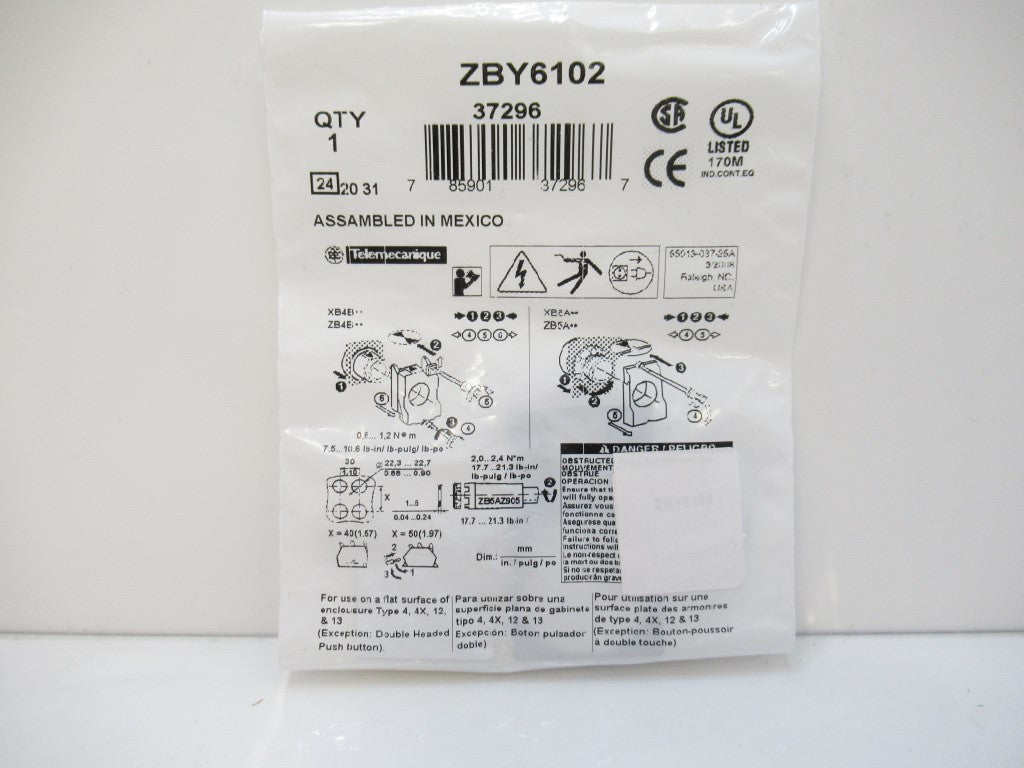 ZBY6102 Schneider Electric Harmony Legend Holder ...