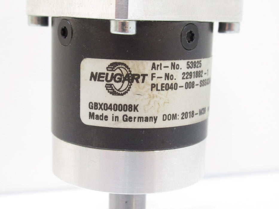 PLE040-008-SSSA3AA-T8 GBX040008K Neugart Gearbox Size 40, Ratio 008