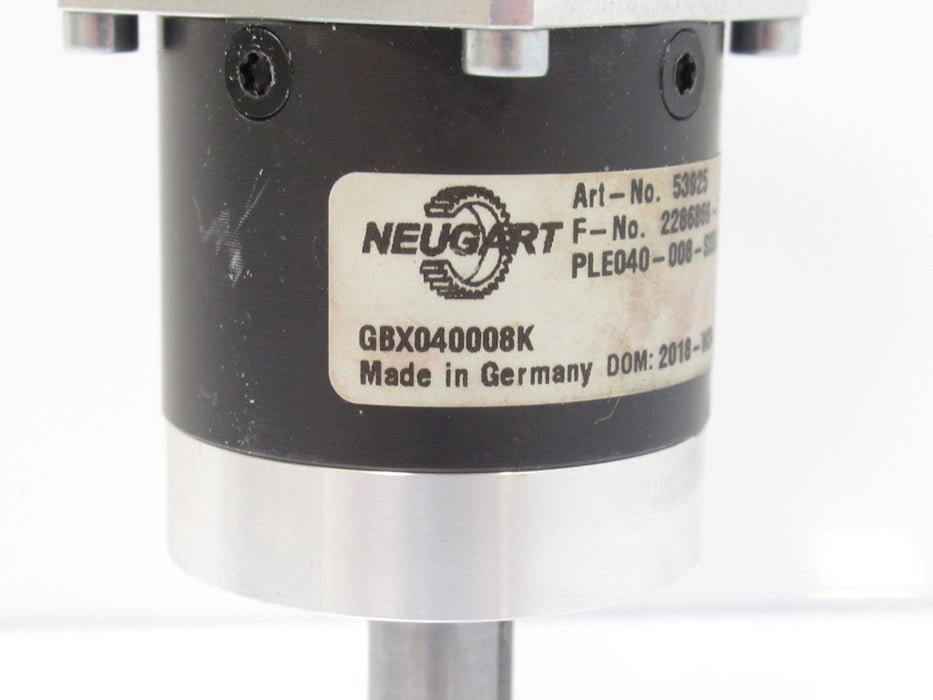 GBX040008K PLE040-008-SSSA3AA-T8 Neugart Gearbox Size 040, Ratio 008 ...