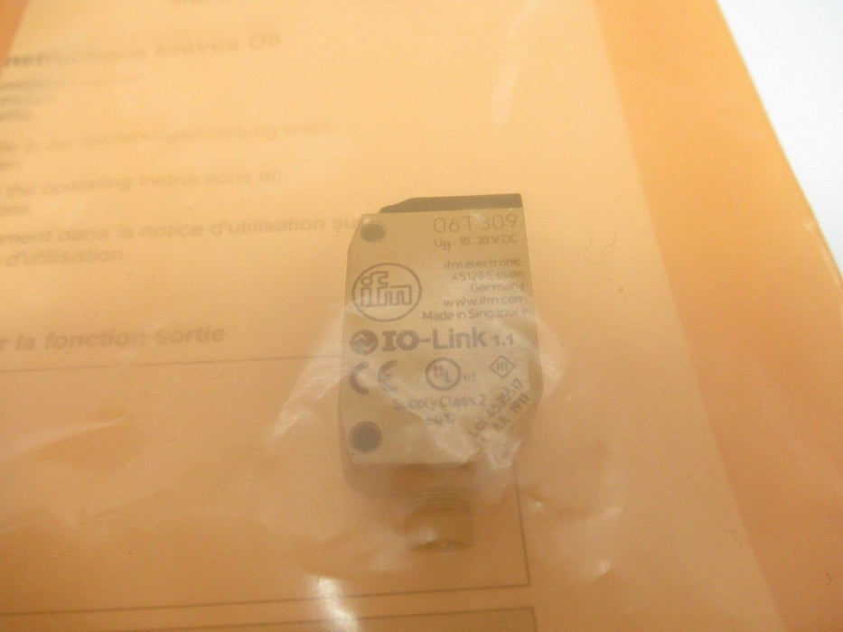 O6T309 Ifm Electronic Diffuse Reflection Sensor, M8 Connector - industrialautomationparts.com