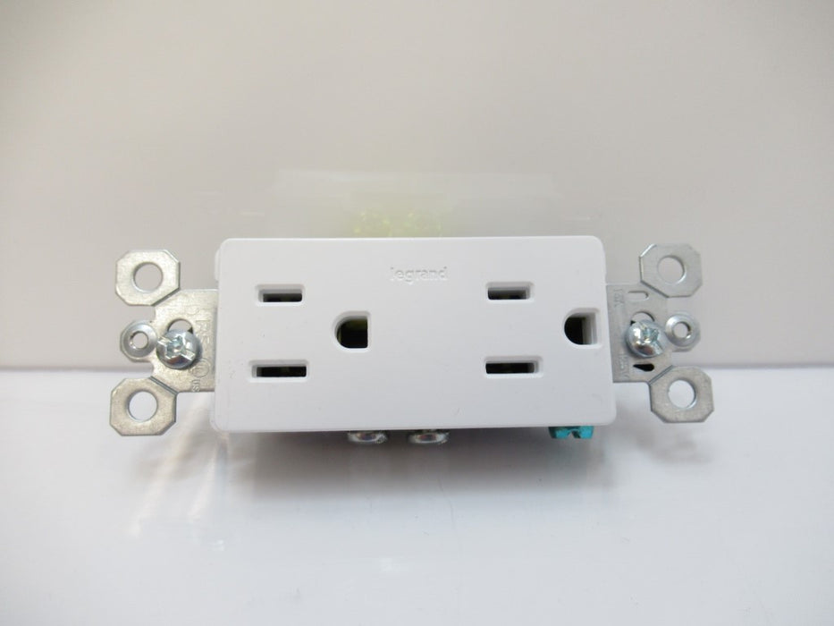 885W Legrand Receptacle Decora, Side & Push Wire, 125V, 15A ...