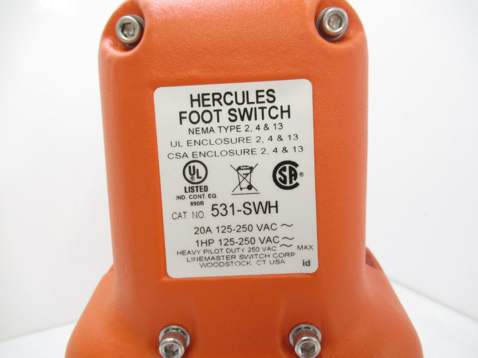 531-SWH Hercules Wet-Location Foot Switch With Iron Housing And Guard ...