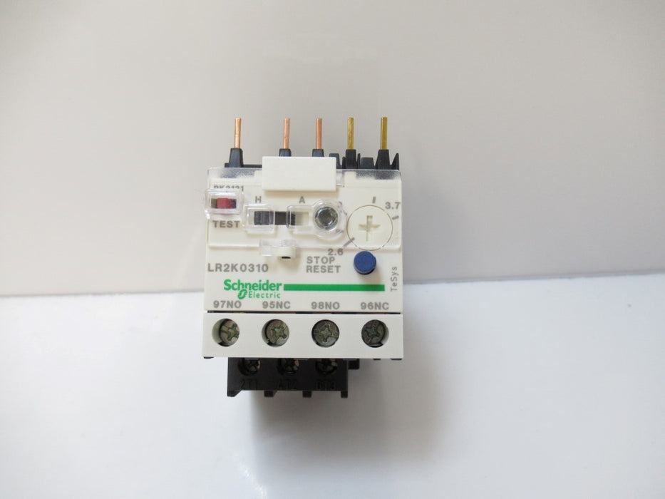 LR2K0310 Schneider Electric TeSys Overload Relay 2.6 - 3.7A ...