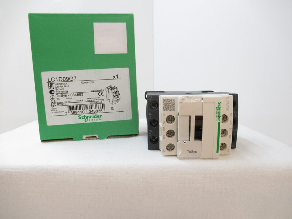 LC1D09G7 Schneider Electric TeSys D Contactor, 9 Amps, 3 Poles, 5 HP ...
