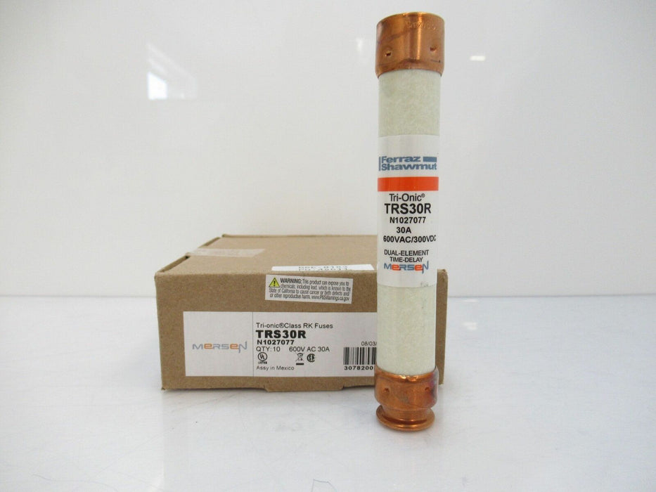 TRS30R Mersen Ferraz Shawmut Fuse 600V AC, 30 A, Class RK5, Time-Delay ...